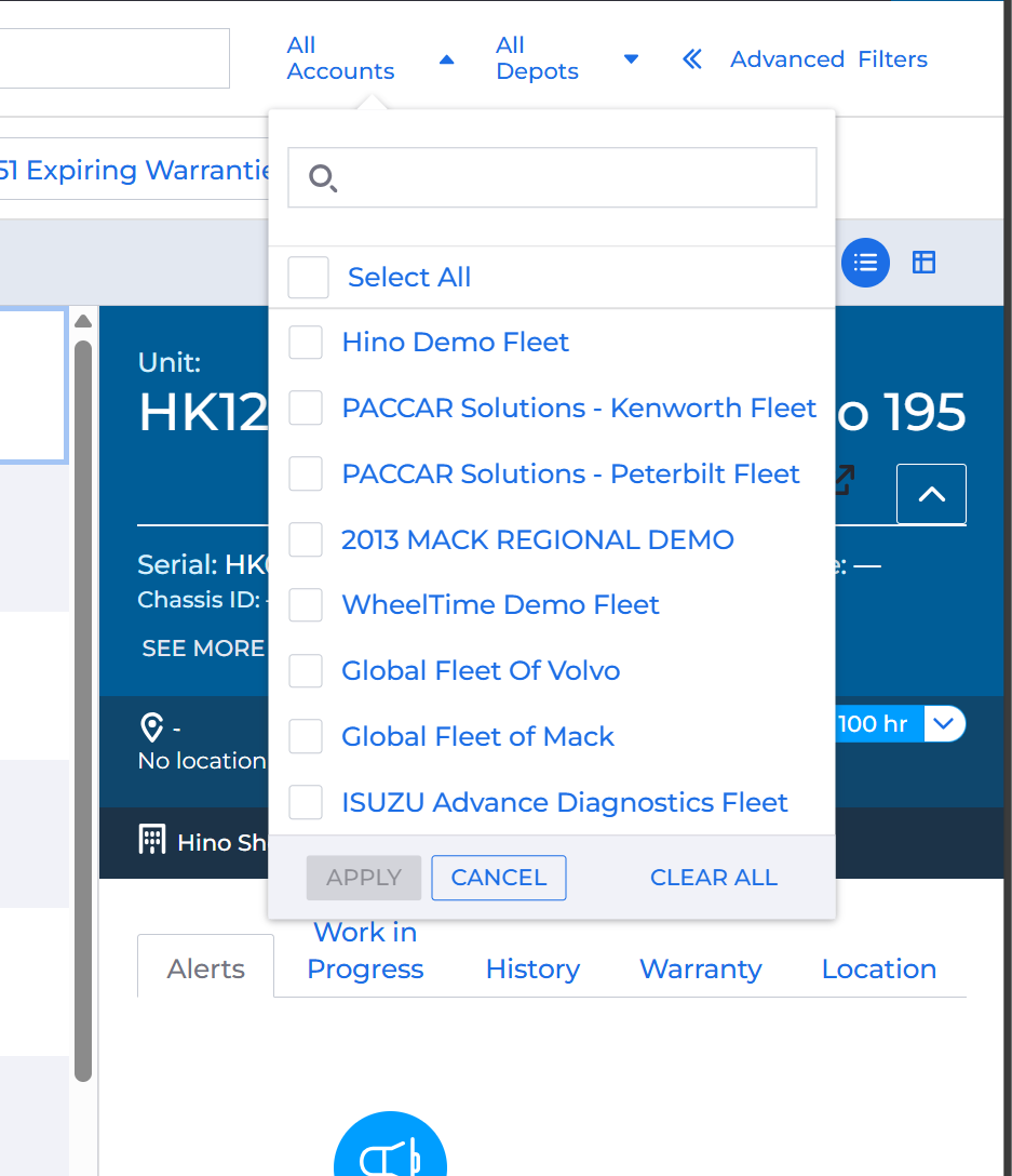 View Assets – SRM Sentinel