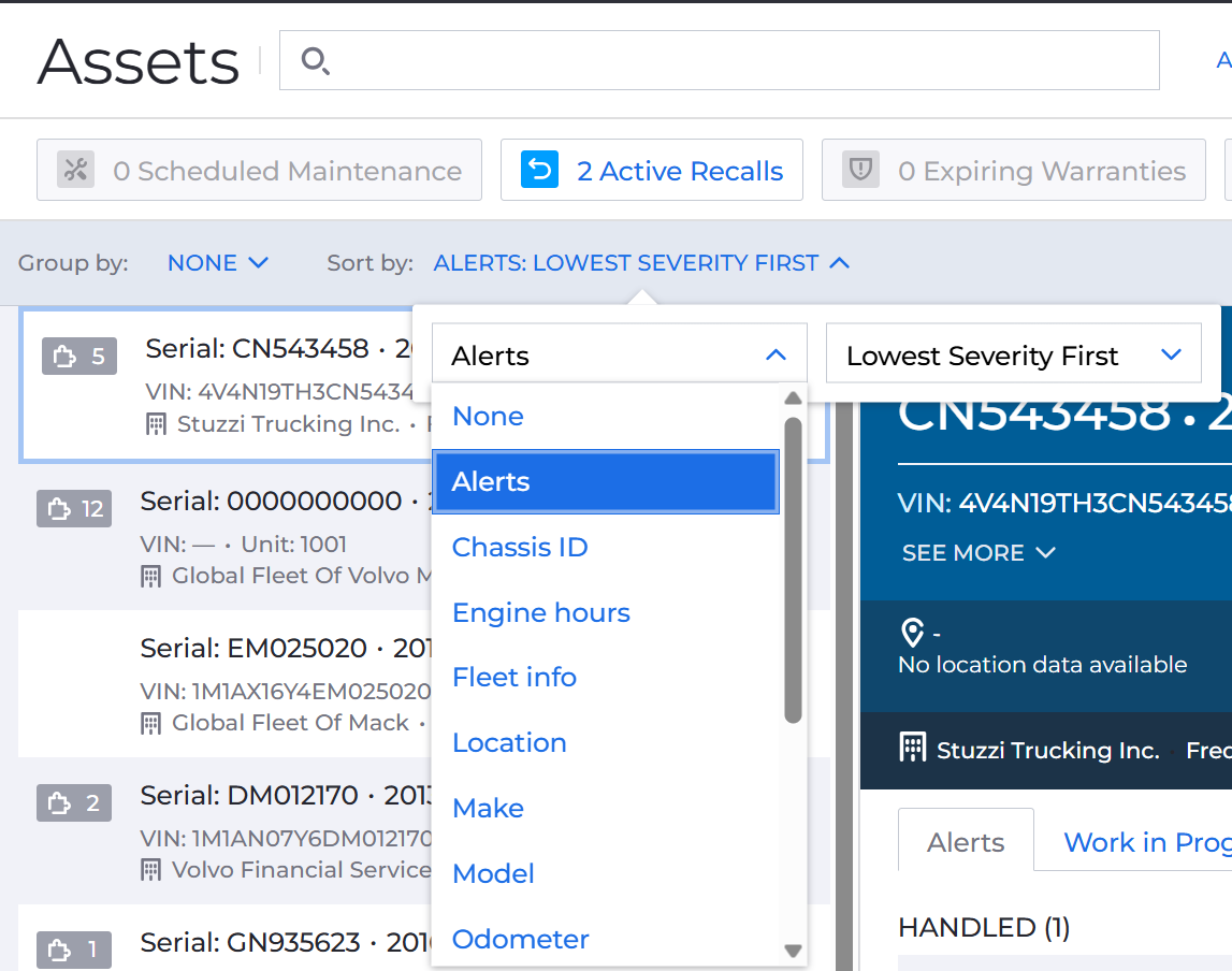 View Assets – SRM Sentinel