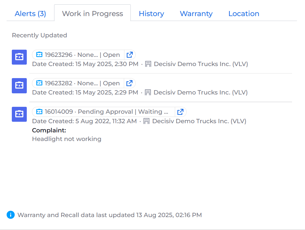 View Asset Details – SRM Sentinel