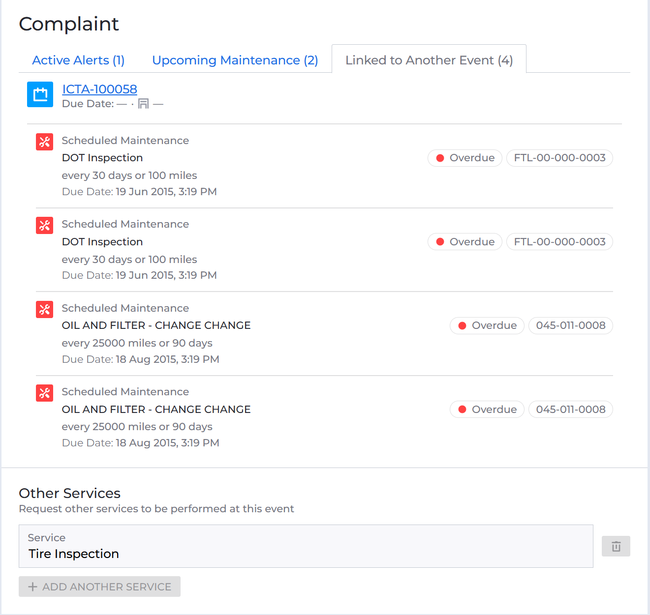 Request Service – SRM Sentinel