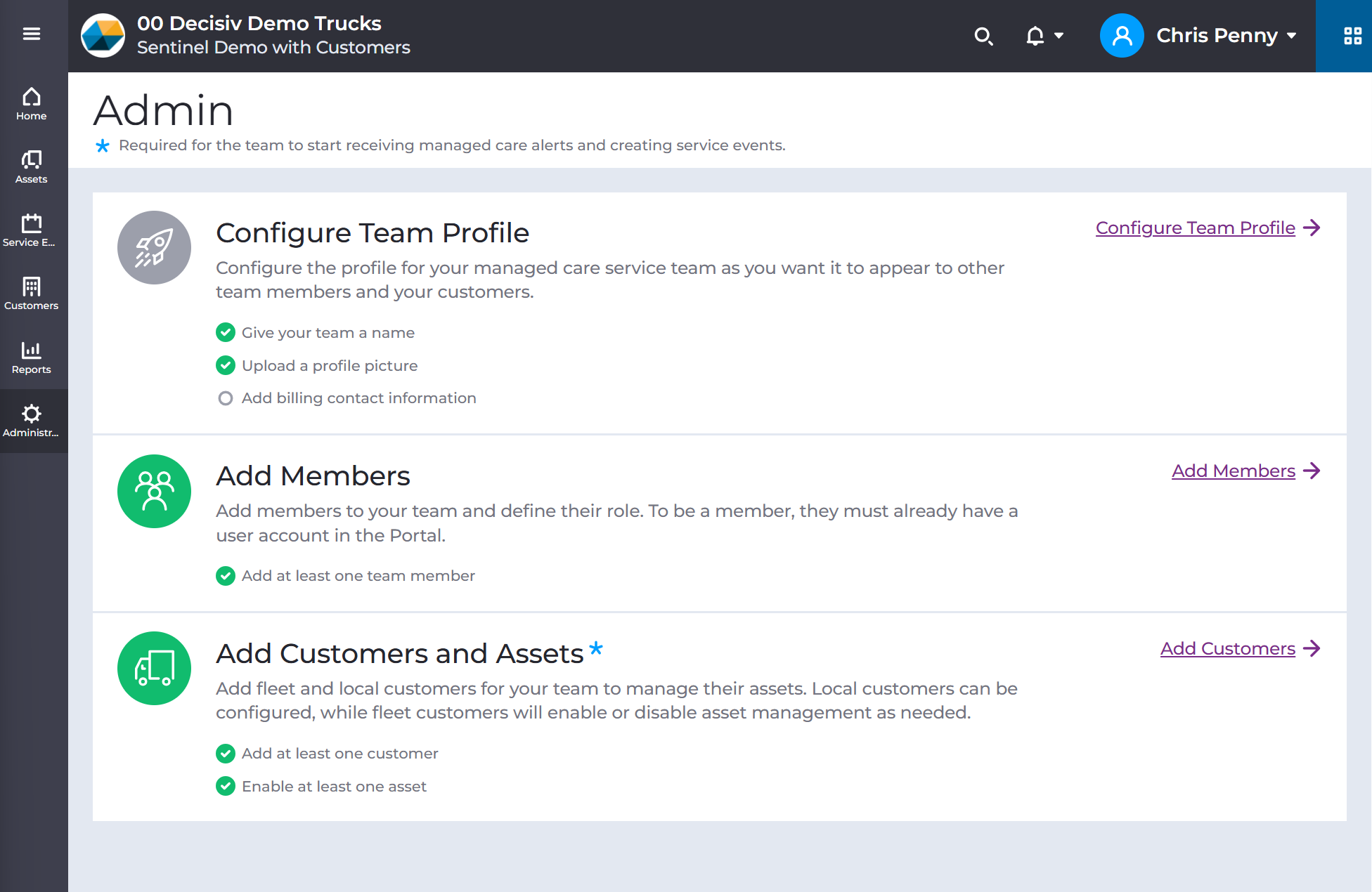 Admin – SRM Sentinel